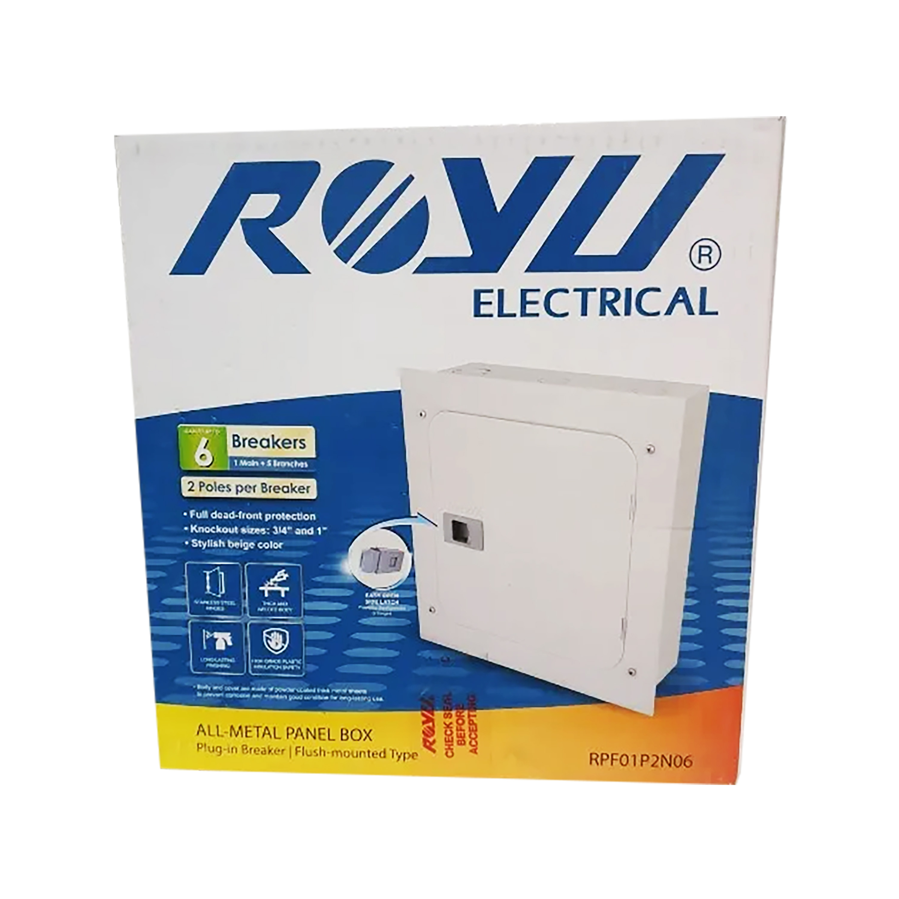 Royu by Winland All-Metal Panel Flush Mounted Type Nema 1 4B | 6B Plug ...