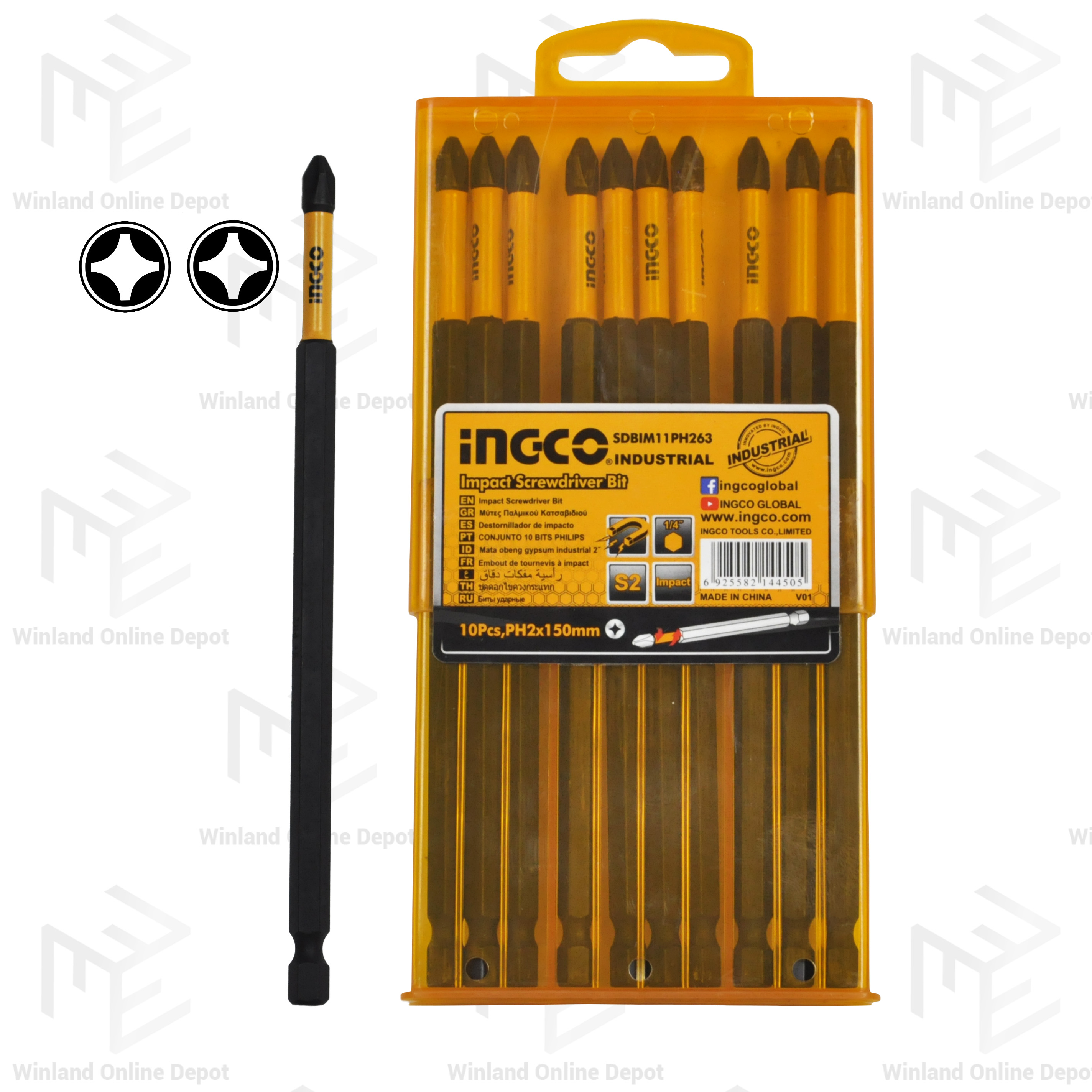 Ingco by Winland Impact Screwdriver Bit Screw Driver SDBIM11PH263 ING ...
