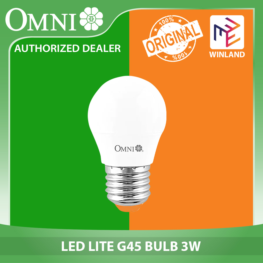 Omni by Winland LED Lite G45 Bulb 3W E27 Base LLG45E27-3W Daylight / Warm White | Lazada PH