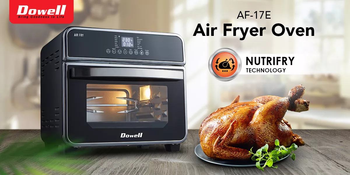 Dowell by Winland 14 Functions 15L Air Fryer Oven w/ Rotisserie & Touch ...