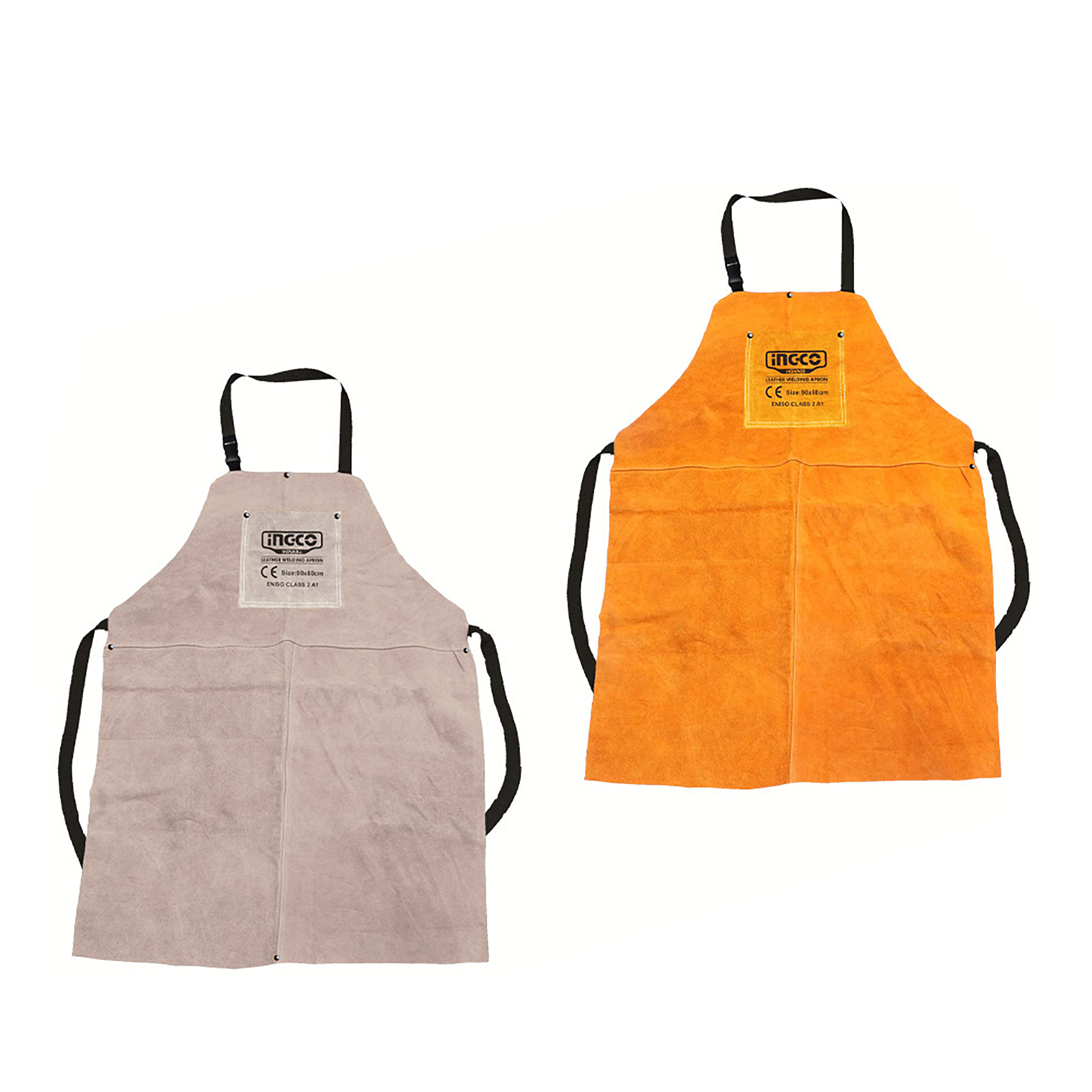Ingco by Winland Leather Welding Apron 90 x 60cm Gray | Brown (SOLD PER ...