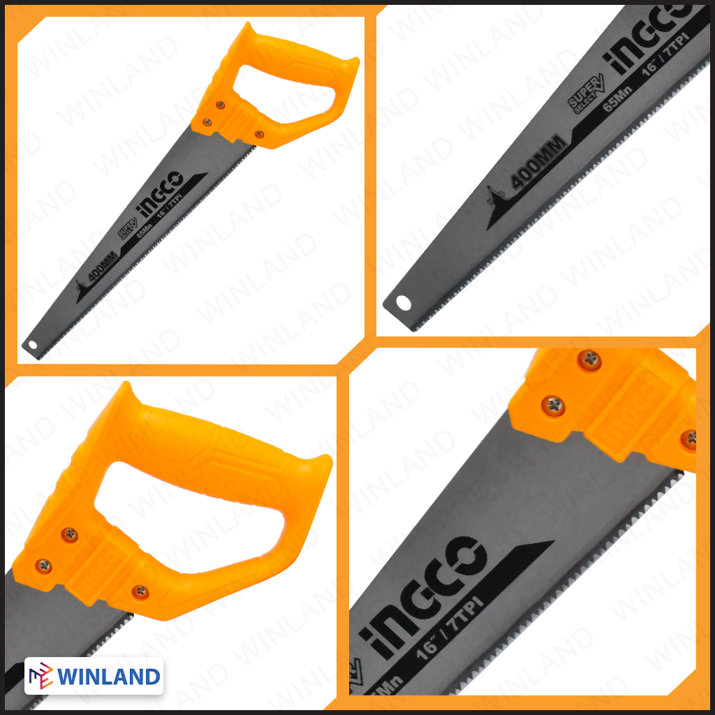 Ingco by Winland Fast Cut Hand Saw 16" Saw for Cutting Wood HHAS48400 ...