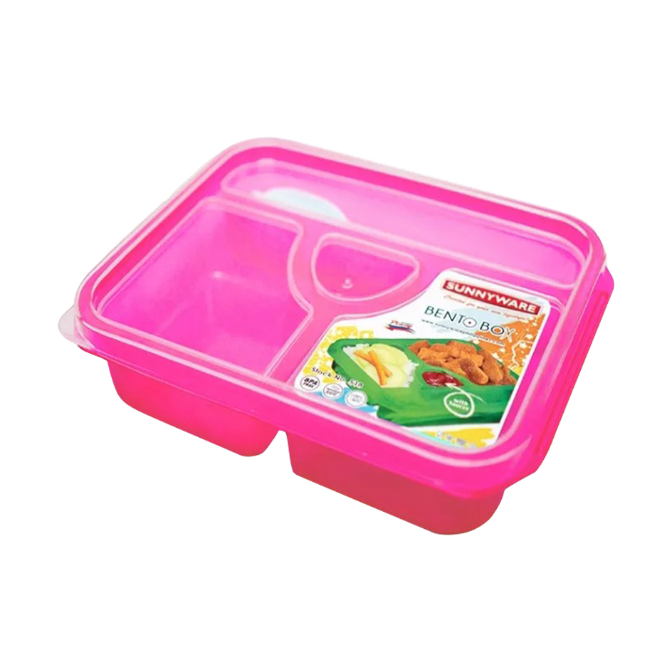 Sunnyware by Winland Bento Box w/ Saucer & Spoon & Fork / Lunch Box ...