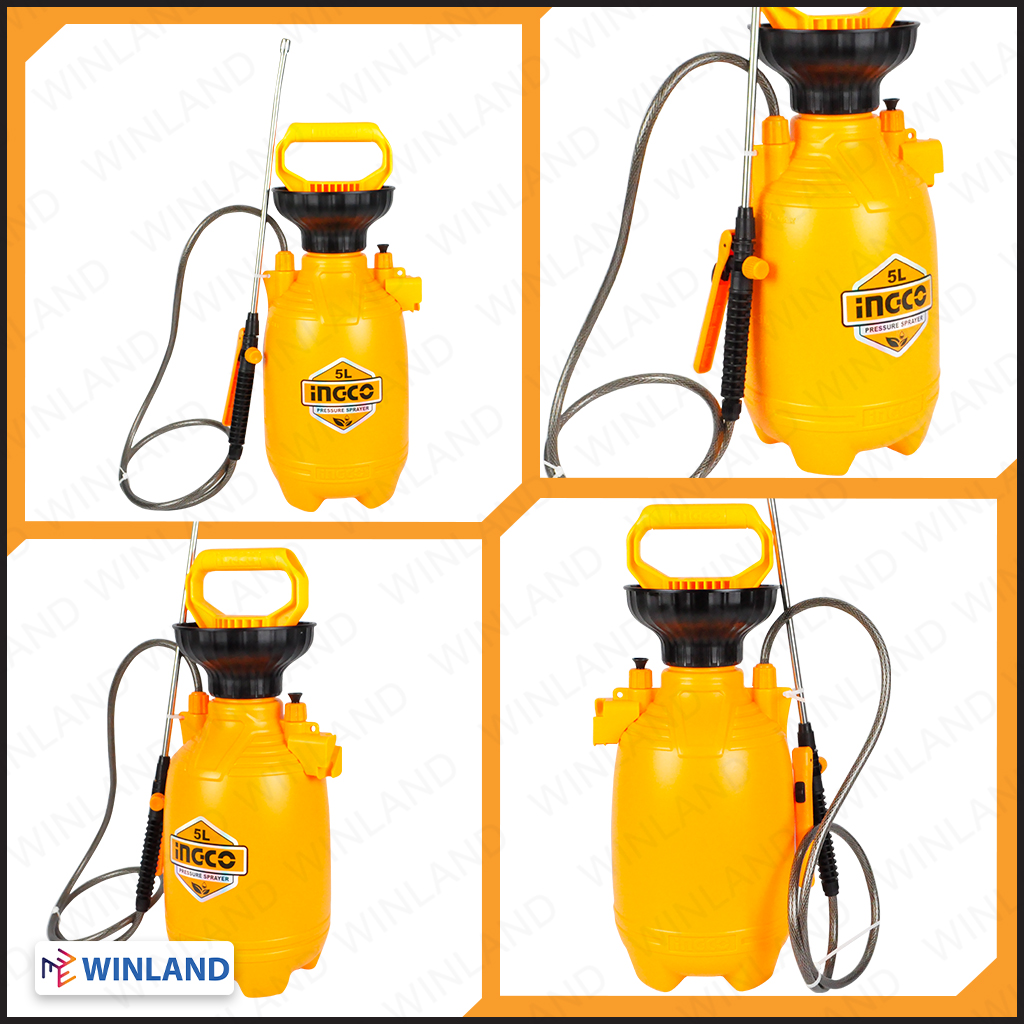 INGCO by Winland 5L/8L Pressure Mist Disinfectant Knapsack Spray ...