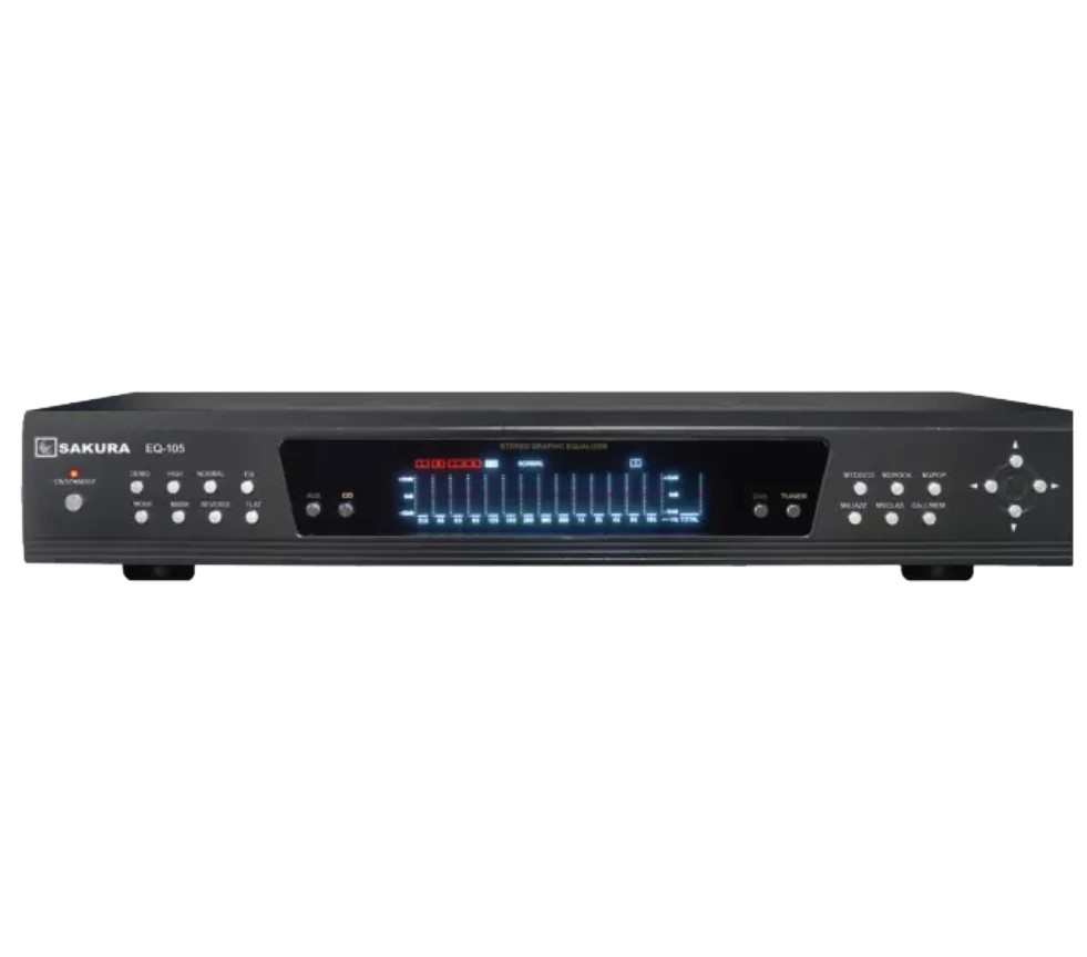 Sakura by Winland 2 Channel 10 Band Stereo Graphic Equalizer EQ-105 ...