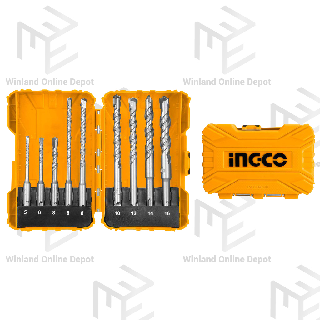 INGCO by Winland 9pcs SDS Plus Hammer Drill Bits Set for Concrete AKDL30901 ING-HT | Lazada PH