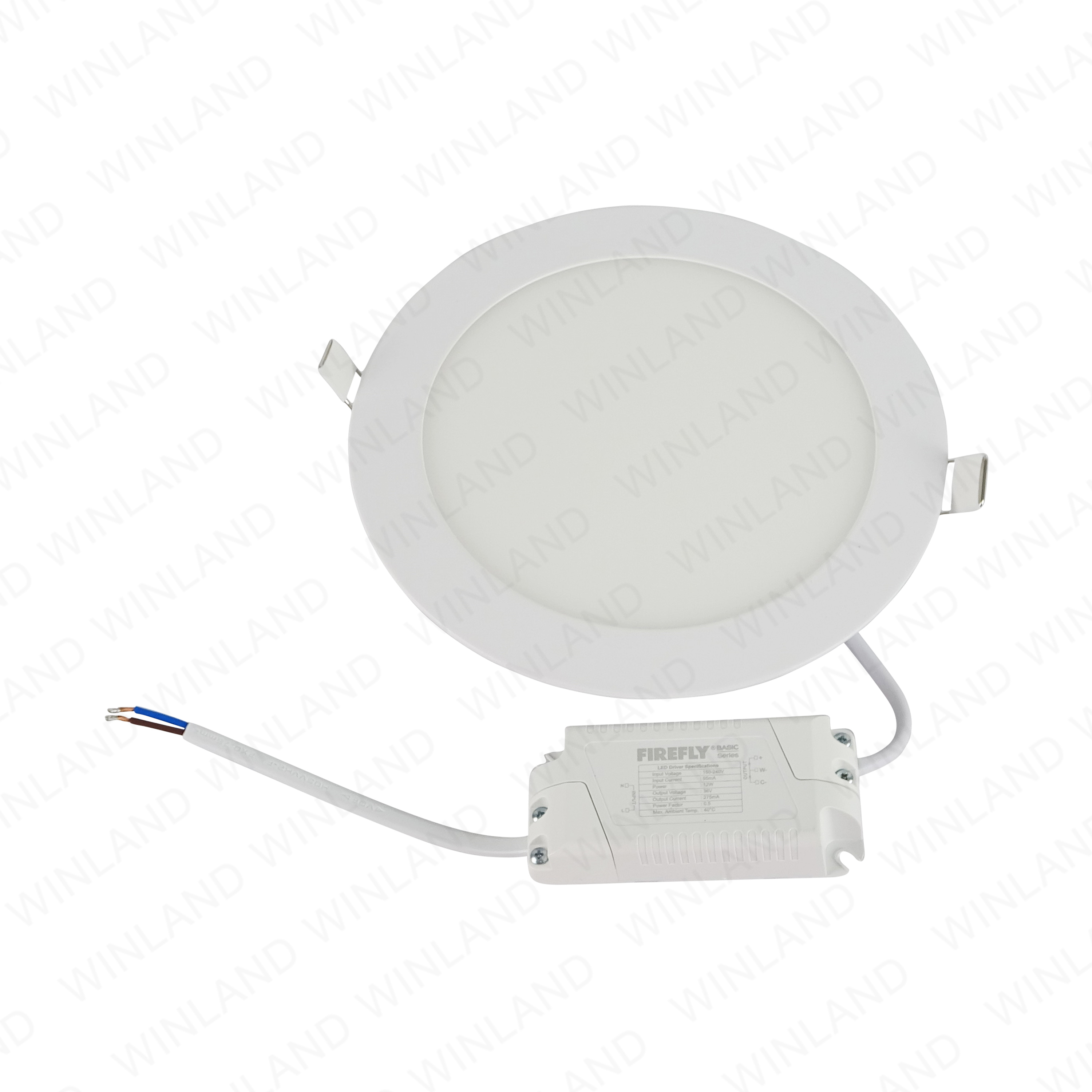 Firefly by Winland Basic Series 3-Color Recessed Slim LED Downlight 12W ...