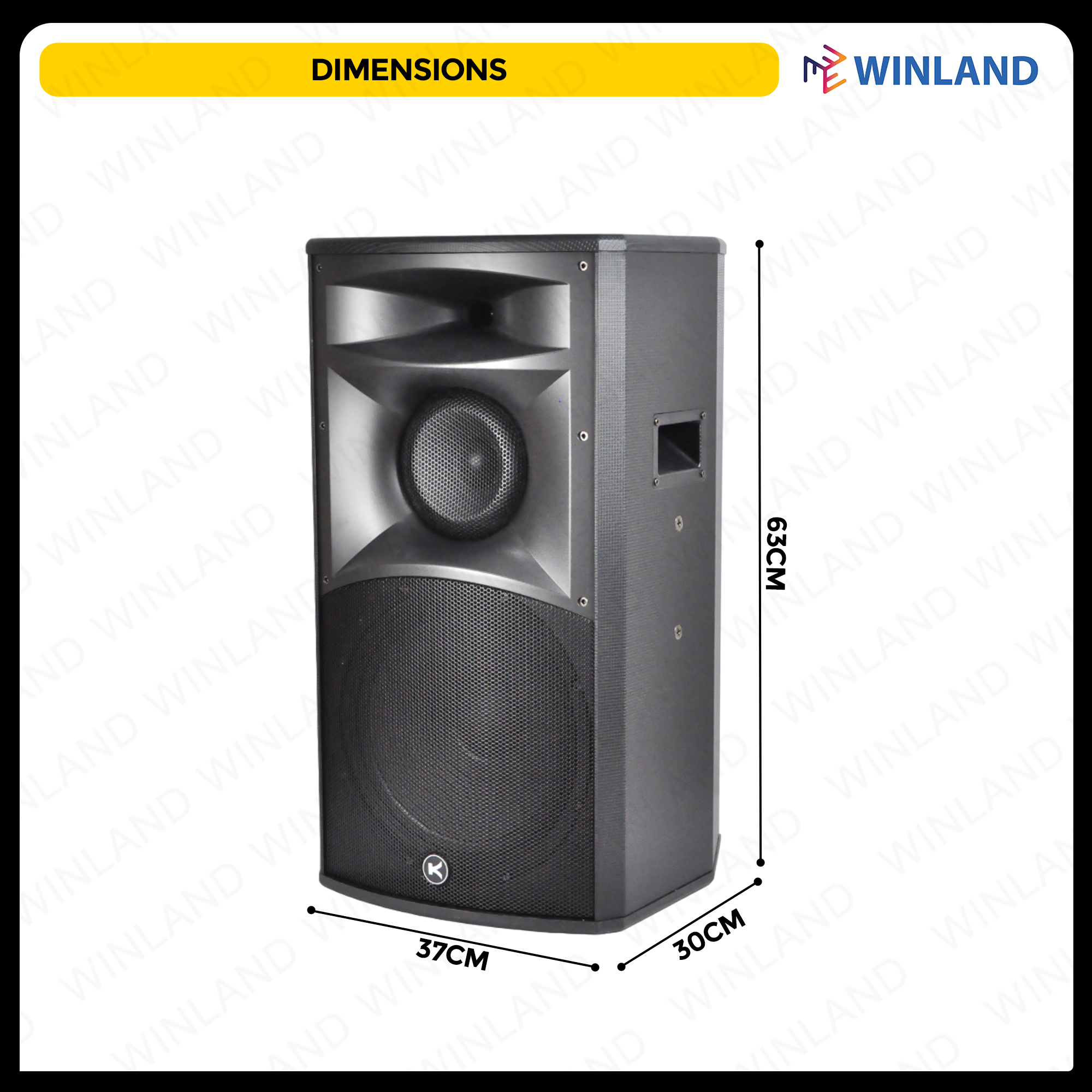 Konzert by Winland Full Range Speaker System | 12" 3-way Speaker System ...