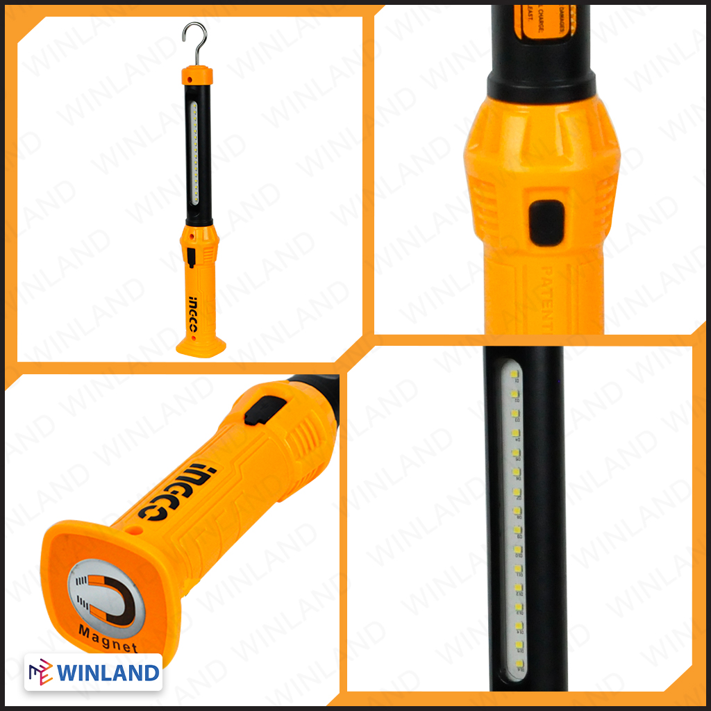 INGCO by Winland Work Lamp Li-polymer Rechargeable Battery 300 ...