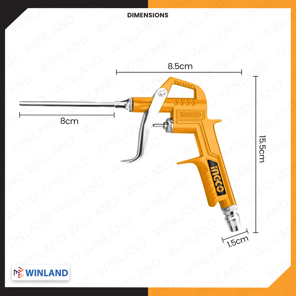 Ingco by Winland Air Blower Gun 80mm Long Nozzle ABG081-3 ING-HT ...