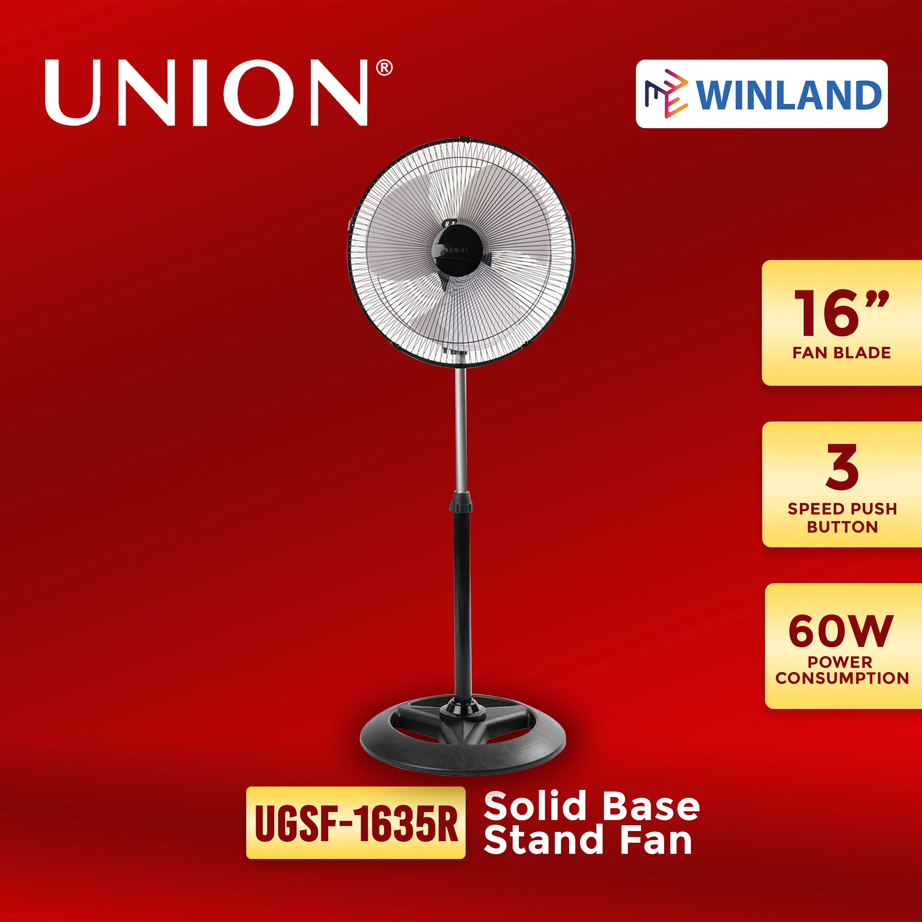 Union by Winland 16inches Solid Base Stand Fan / Electric Fan UGSF ...
