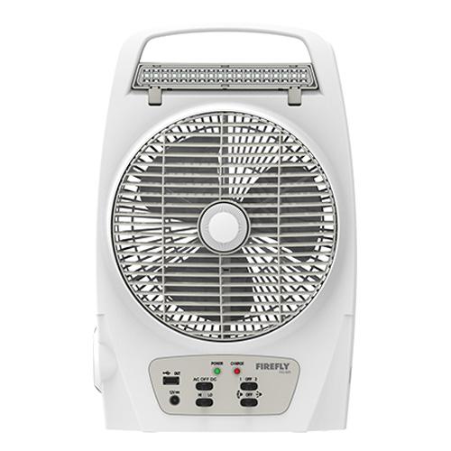 Firefly by Winland 8” Oscillating 2-Speed Electric Fan with 18 LED Desk ...