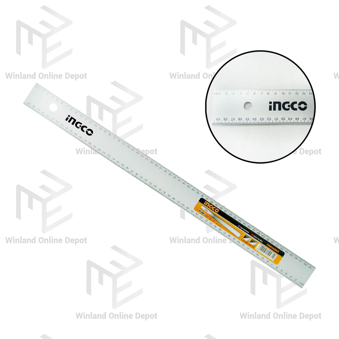 Ingco by Winland Ruler Aluminum 60cm / 23.6 inch HSR26002 ING-HT ...