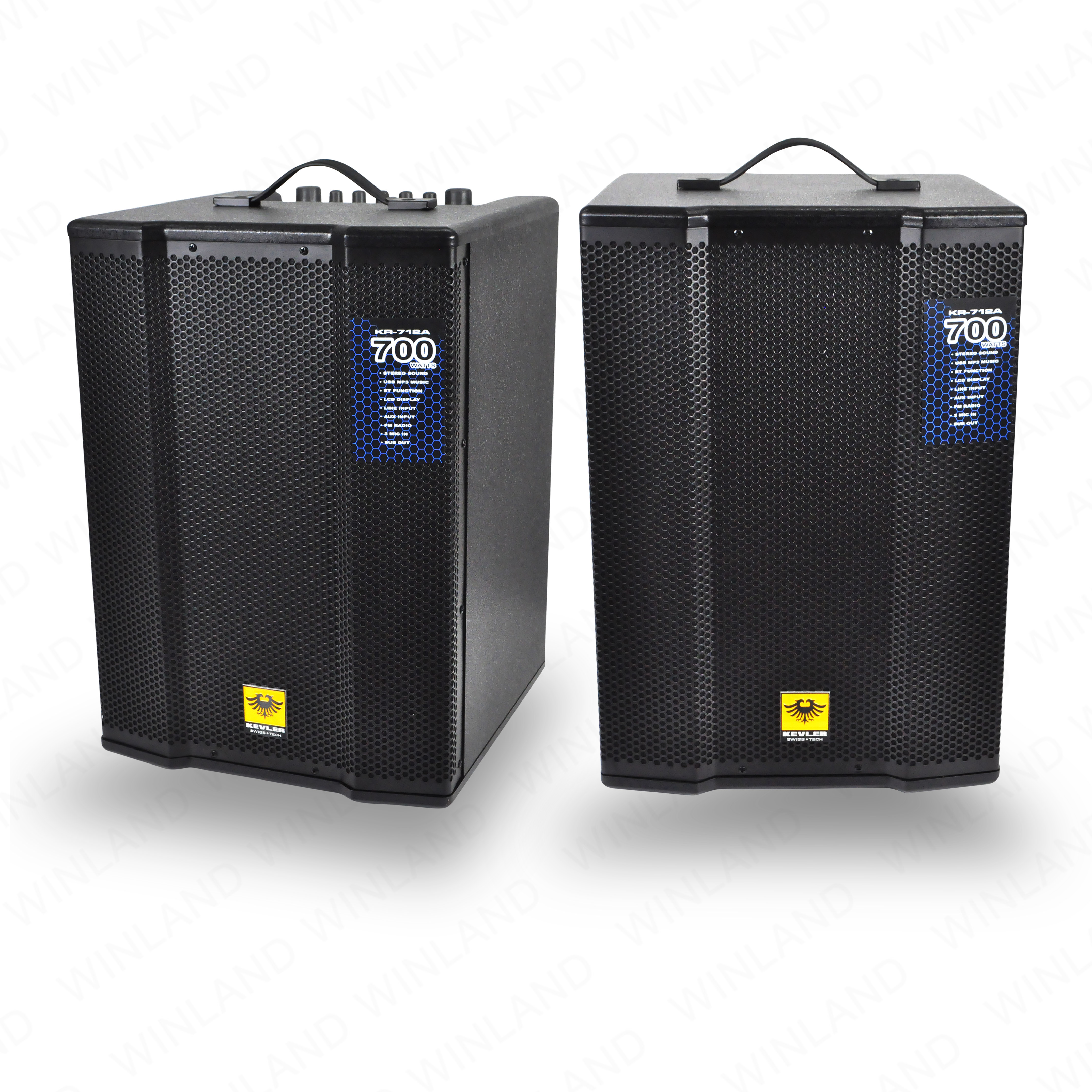 Kevler by Winland 12inches Active Speaker System 3-way Bass Reflex 700W ...