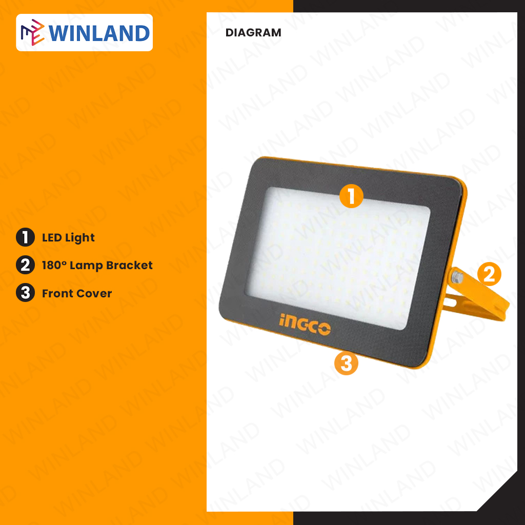 Ingco by Winland LED Flood Light 30W HLFL3301 ING-HT | Lazada PH