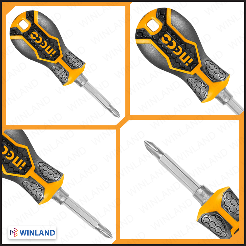 Ingco by Winland 2 In 1 Mini Interchangeable Screw driver Set ...