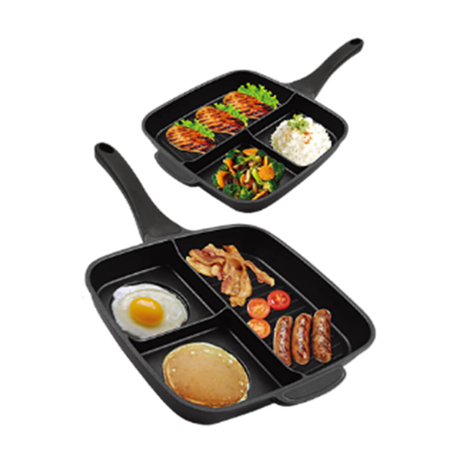 Masflex by Winland 3 in 1 Square Non Stick Induction Grill Pan in Die ...