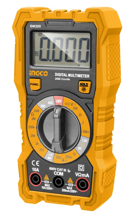 INGCO by Winland AC/DC Resistance Digital MultiMeter Tester Multitester ...