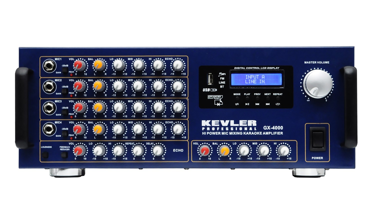 Kevler by Winland GX-4000 HIGH POWER MIC MIXING KARAOKE AMPLIFIER 900W ...