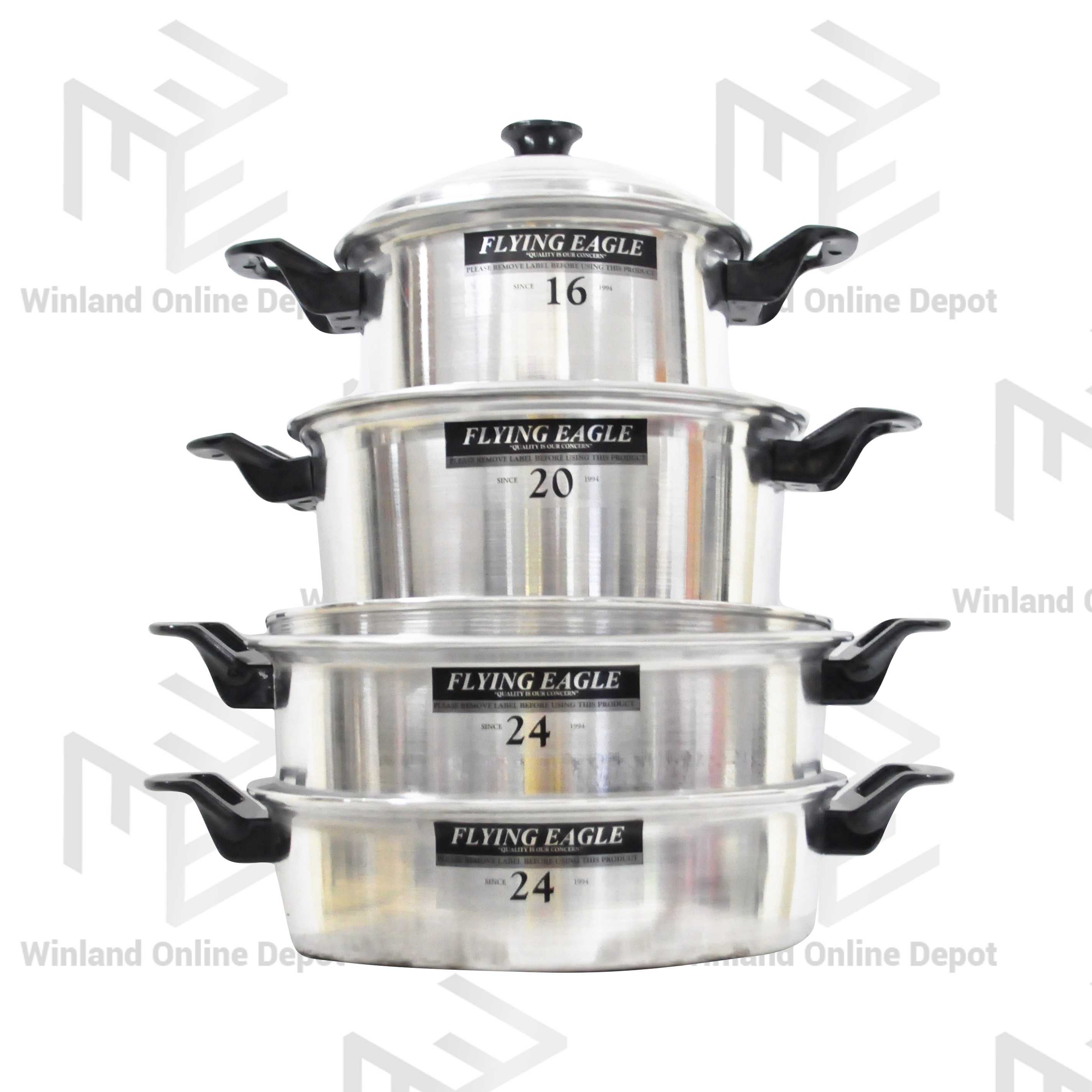 Flying Eagle by Winland Heavy Duty Casserole Cookware Set Bakelite ...