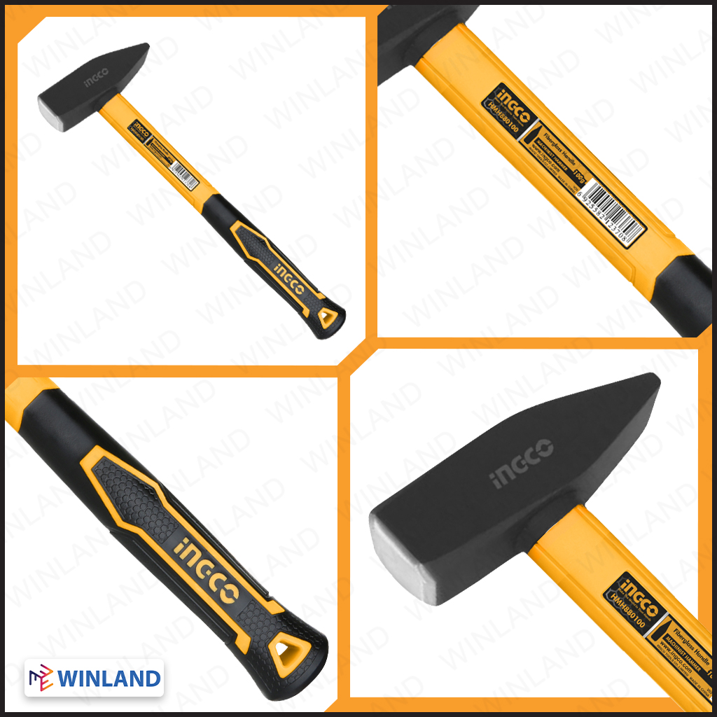 INGCO by Winland Drop-forged Carbon Steel Hammerhead Machinist Hammer ...