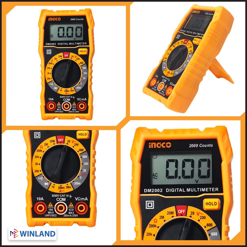 Ingco by Winland Digital Multimeter Tester Multi Tester for Electrical ...