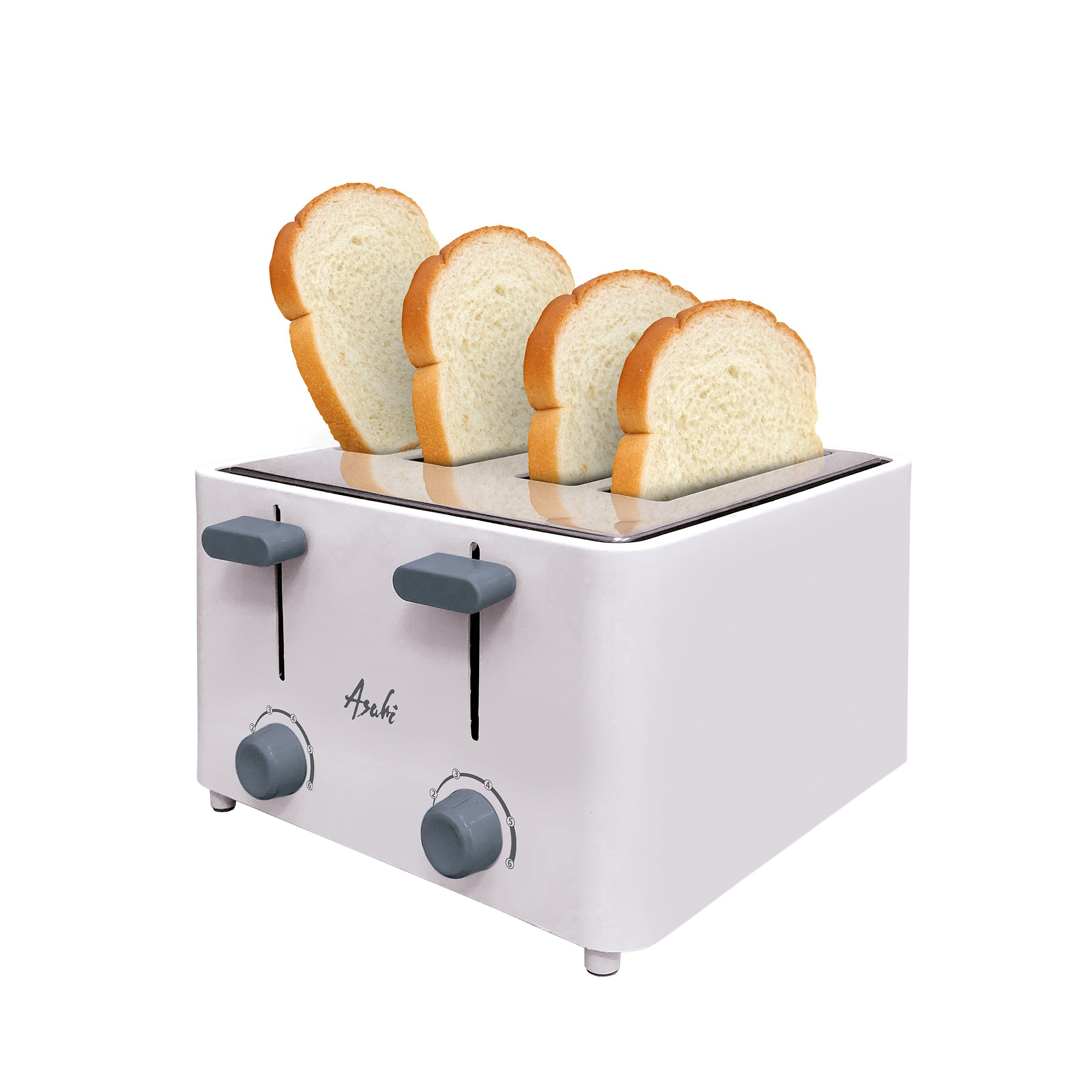 Asahi by Winland Pop Up Bread Toaster | Toaster Maker with 4 bread ...