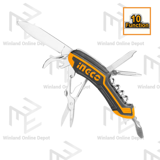 Ingco by Winland Multi-Function Knife 10 Function Can Opener, Scissors ...