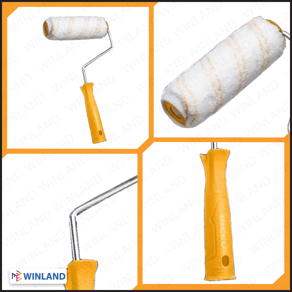 INGCO by Winland Cylinder Brush Paint Roller 4 12 in 1 SET HKTCB121001 ...