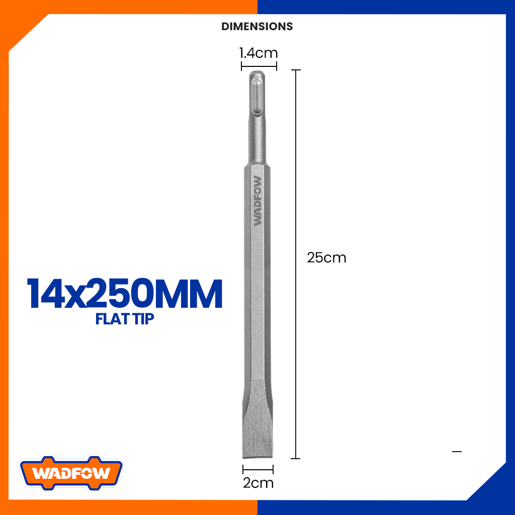 Wadfow by Winland SDS Plus Chisel 14x250mm Pointed WGZ1201 | Flat ...
