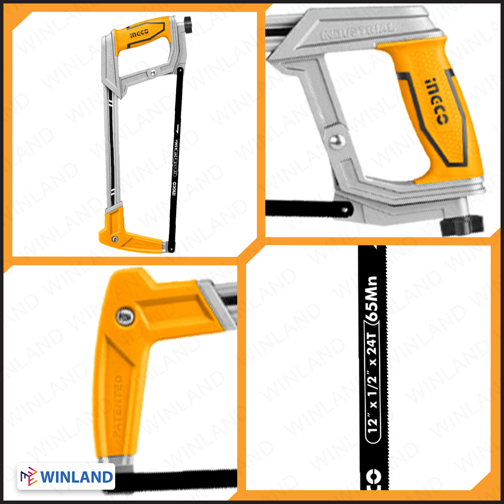 INGCO by Winland SUPER Heavy Duty Hacksaw Frame 12" 300mm HHF3088 ING ...