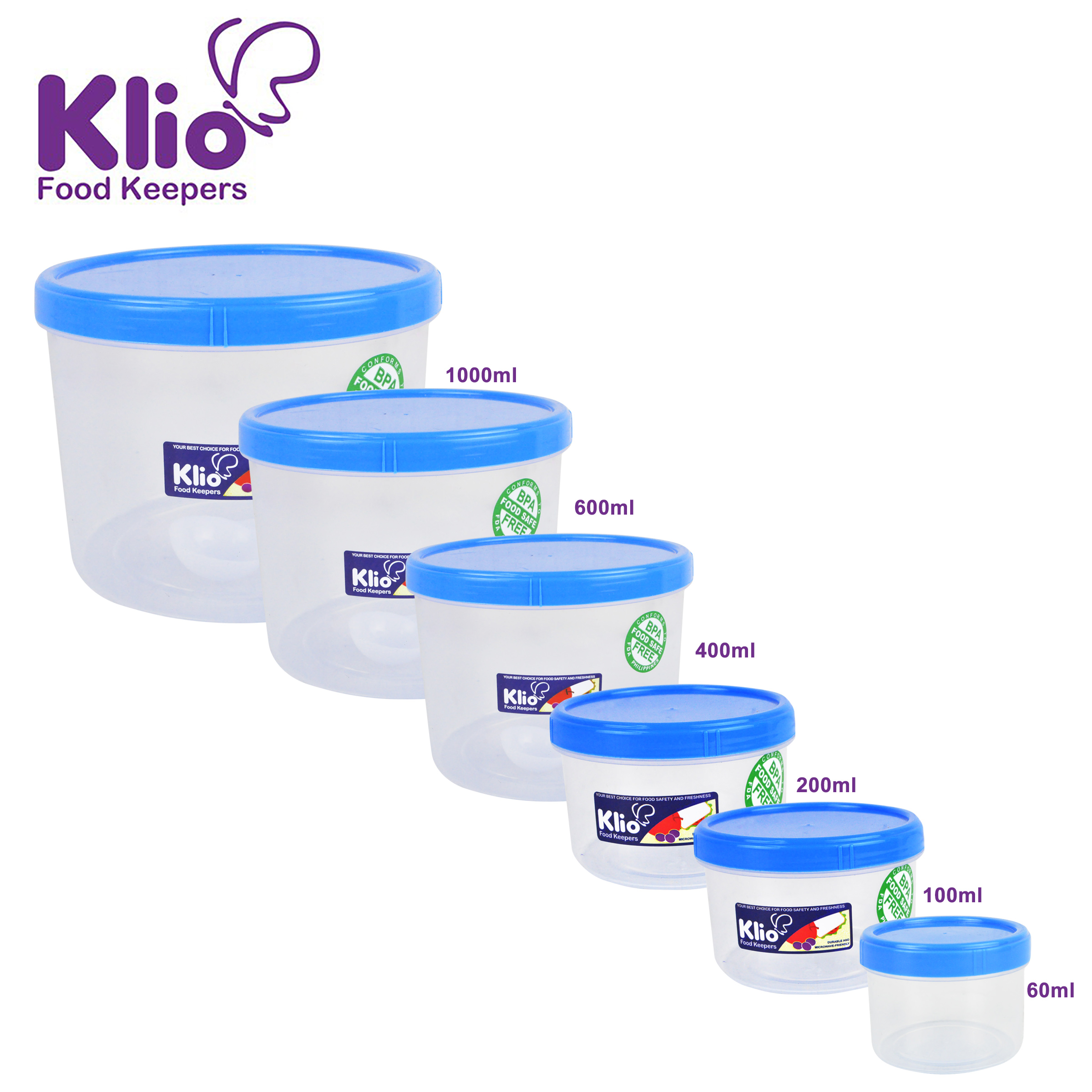 Klio by Winland Twist Series (SHORT) Stackable Food Keeper Kitchenware ...