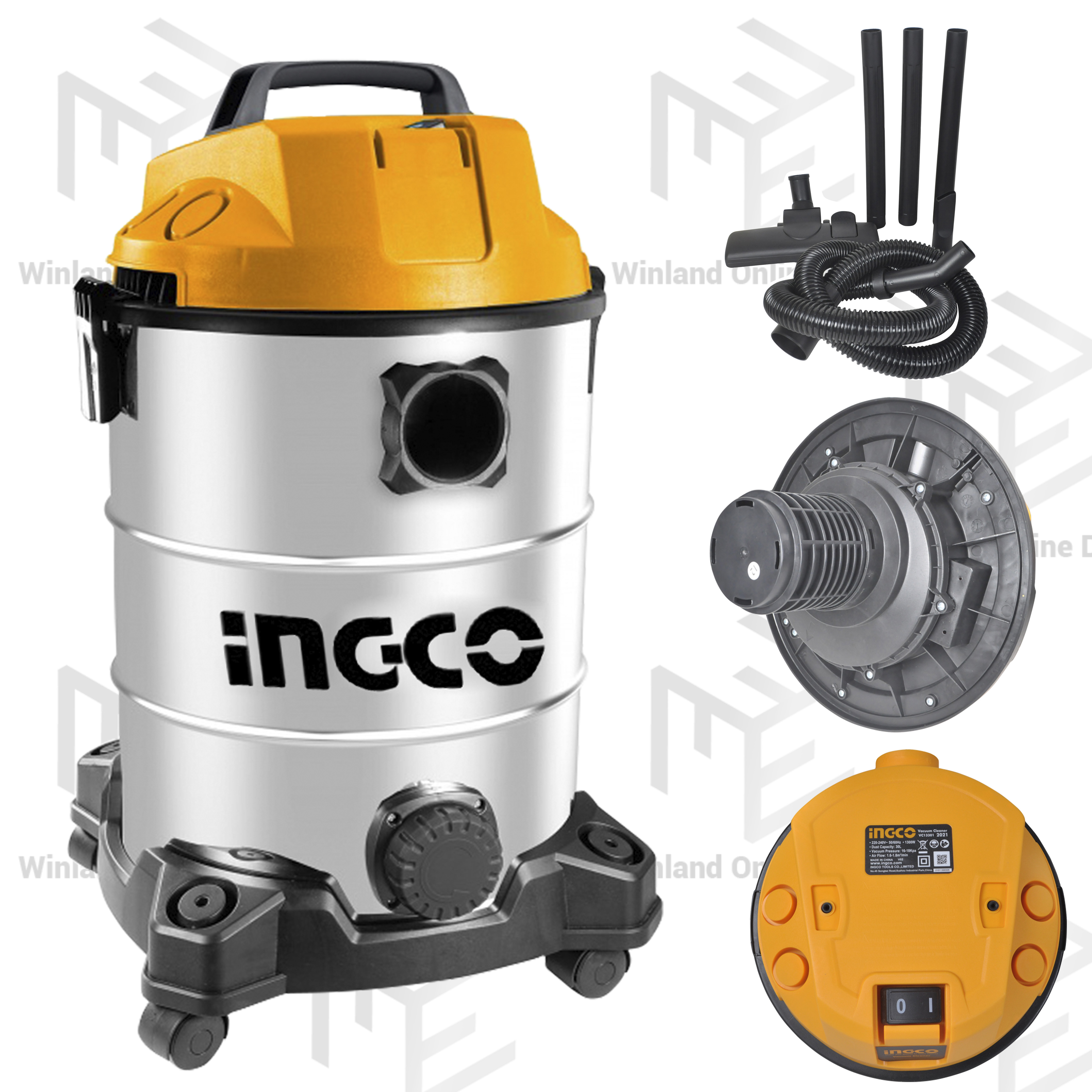 Ingco by Winland Vacuum Cleaner For Home 1300watts VC13301 ING-PT ...