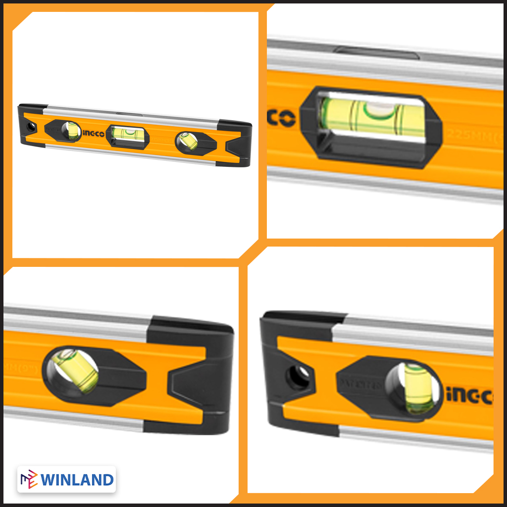 Ingco by Winland Magnetic Mini Spirit Level Bar with Magnet HMSL01030 ...