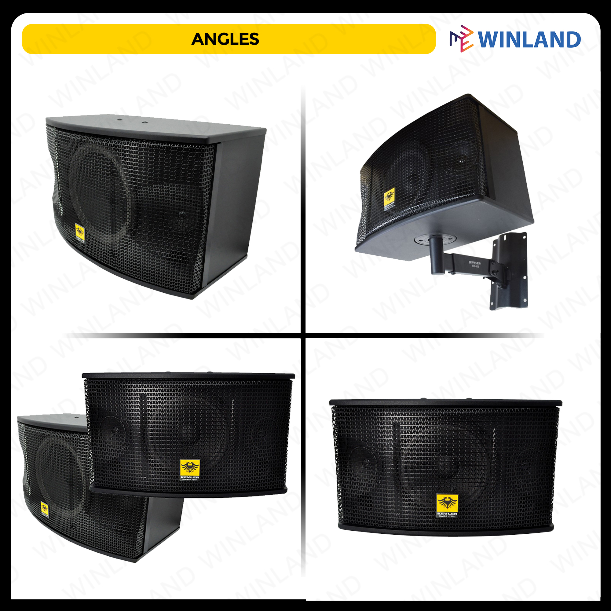 Kevler by Winland 10" Speaker System for Karaoke Sound Reinforcement ...