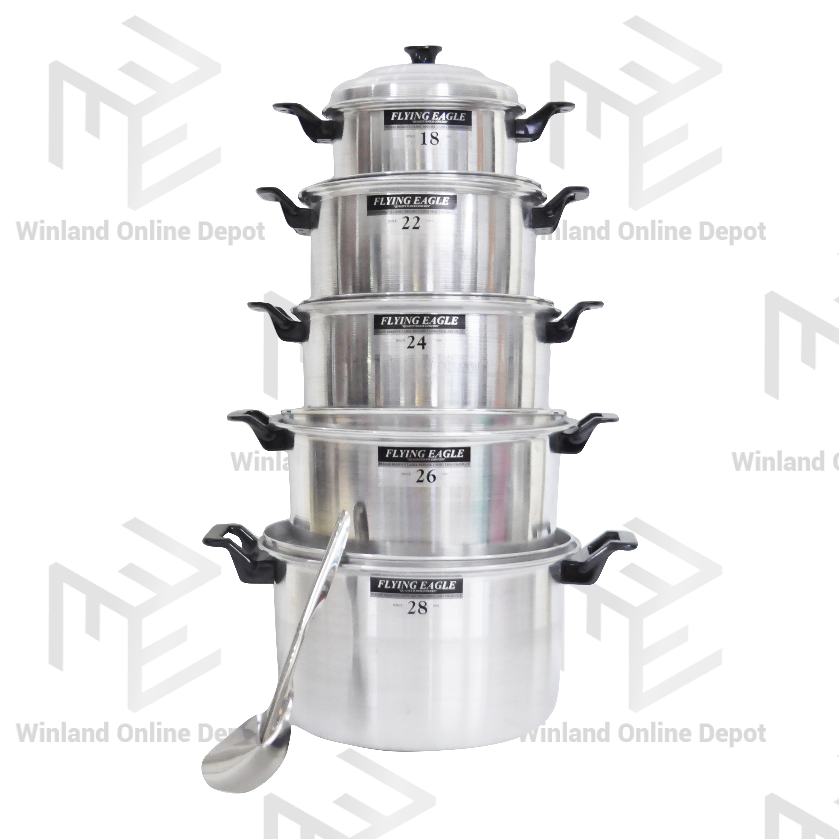 Flying Eagle by Winland Cookware 11pcs Heavy Duty Bakelite Casserole ...