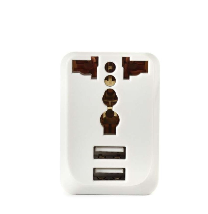 Royu by Winland Universal Adapter Adaptor with 2 USB Ports REDPL125 ...