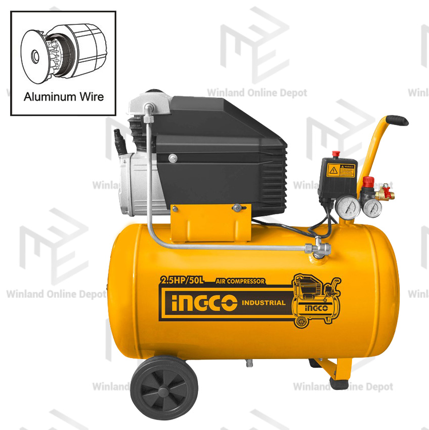 Ingco by Winland 50L Industrial Air Compressor Tank 2.5HP AC25508P ING ...