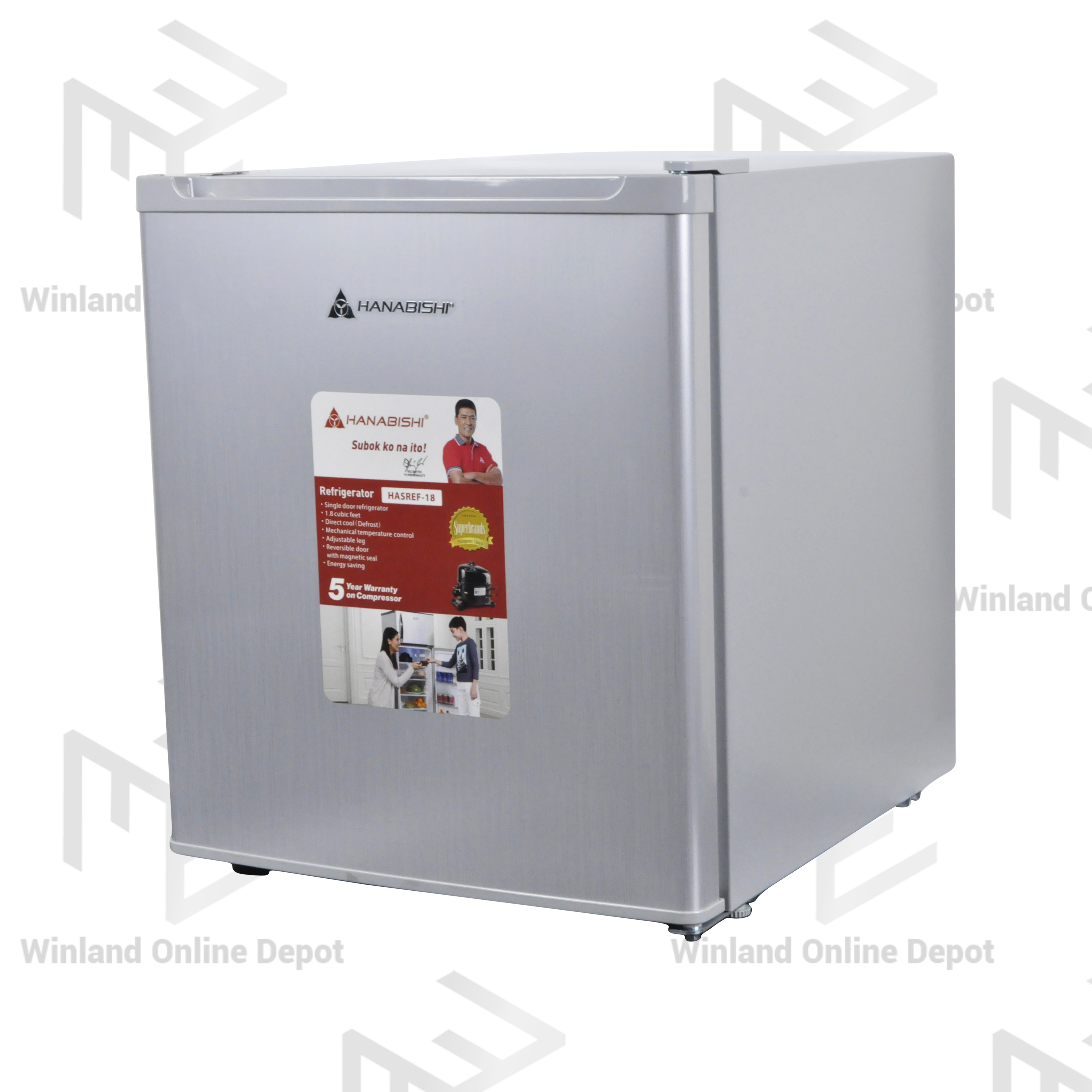 Hanabishi by Winland 1.8 Cubic ft. Single Door Refrigerator HASREF-18 ...