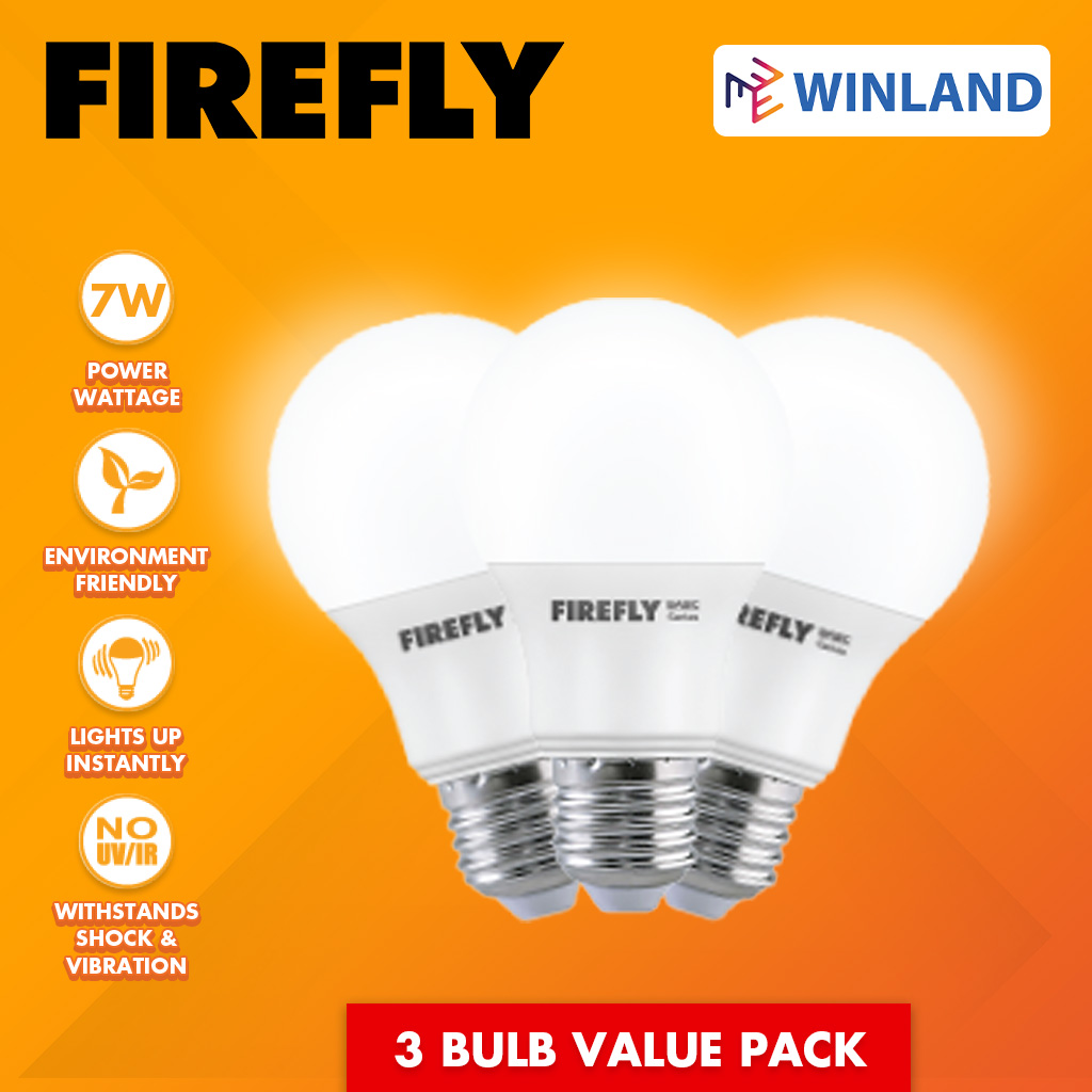 Firefly by Winland 13Watts Daylight 3 Pcs LED Bulb - Value Pack ...