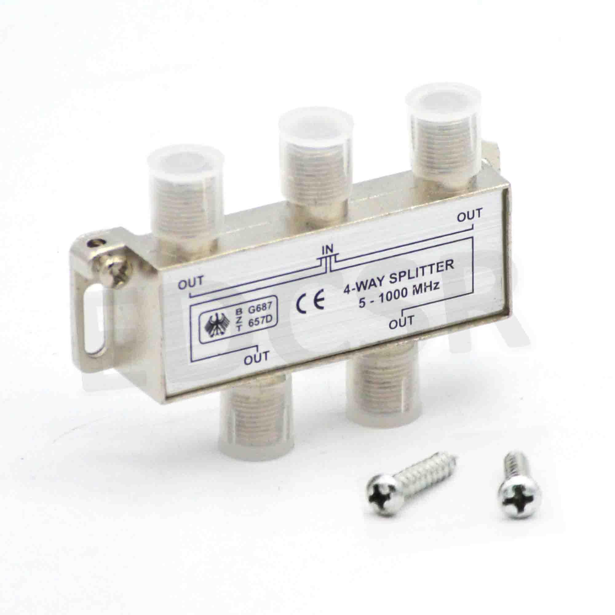 4 Way CATV Heavy Duty Splitter | Lazada PH