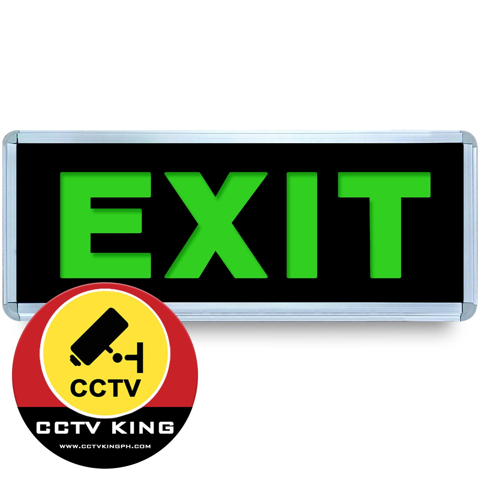 CK-171 LED Hanging Exit Sign (Green Text on Black Background) Fire Exit ...