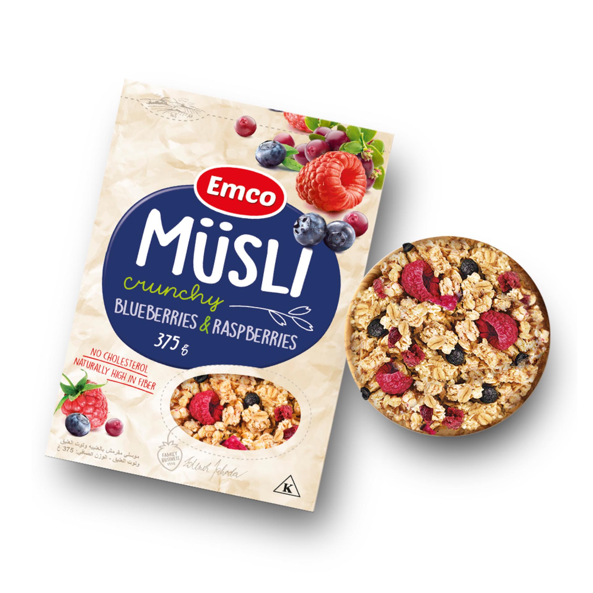 Musli Crunchy Oat Cereal with Blueberries and Raspberries 375g | Lazada PH