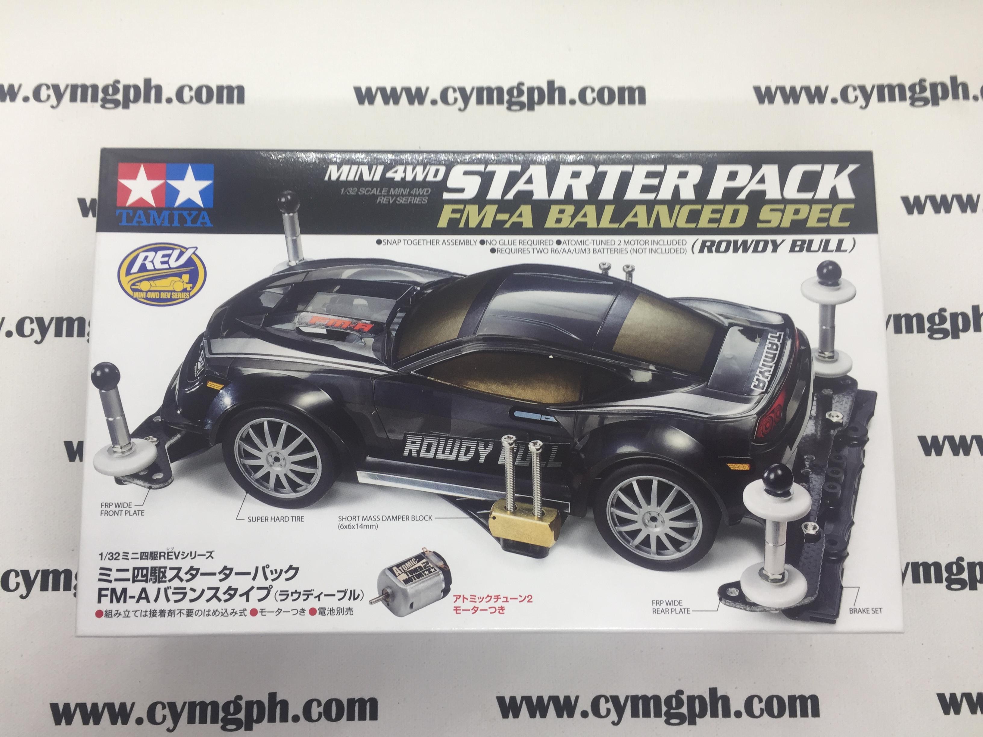 Tamiya Mini 4WD Starter Pack FM-A Balanced Spec (Rowdy Bull) | Lazada PH