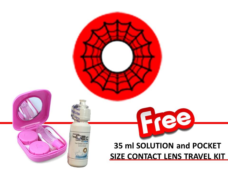 4U2C Contact Lens with Lens Kit and solution Spidey | Lazada PH