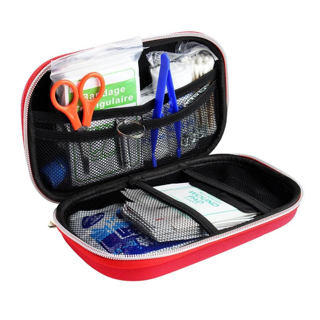Complete First Aid Kit Emergency Medical Supplies Outdoor Survival Bag ...
