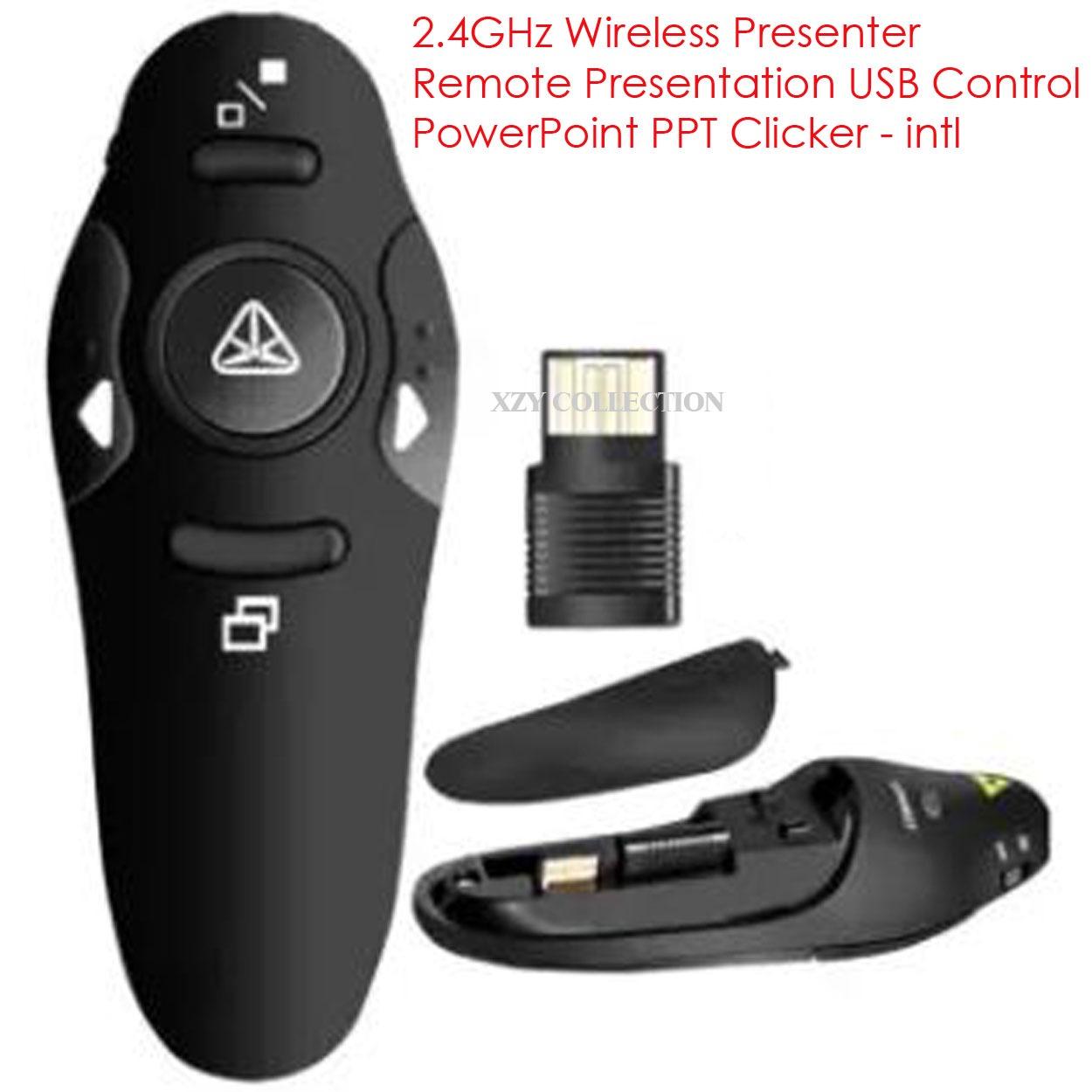 Wireless Presenter Remote RF 2.4GHz Wireless Presenter Remote Clicker ...