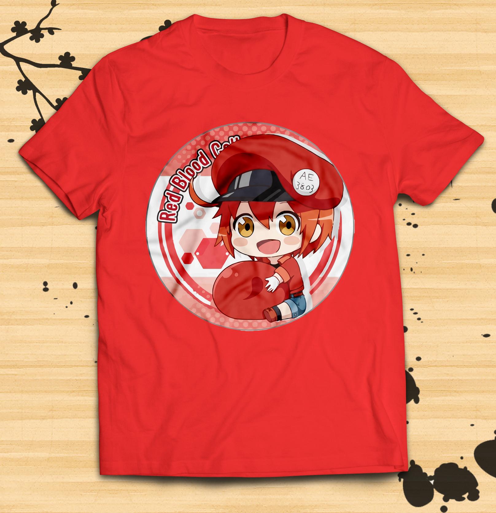 CELLS AT WORK! ANIME RED BLOOD CELL CHIBI CUSTOMIZED SHIRT | Lazada PH