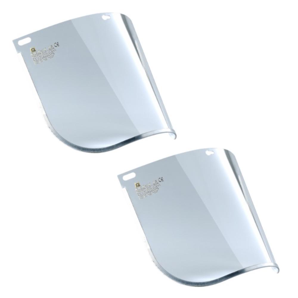 2 PCS. Blue Eagle FC25 Clear Visor Polycarbonate Face Shield Face ...
