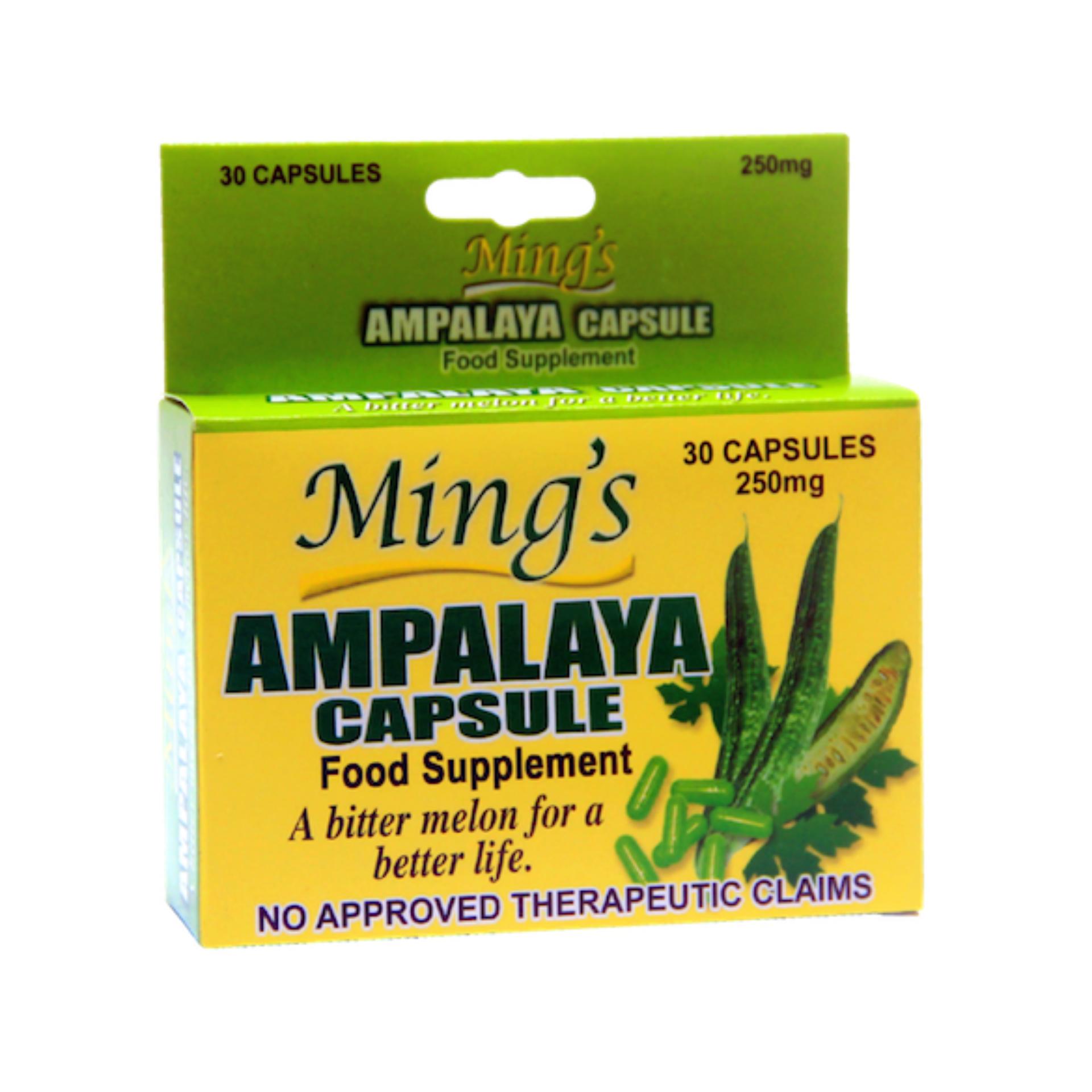 Ming's Ampalaya, Softgel Capsule, 250 mg x 30 capsules, 1 box | Lazada PH
